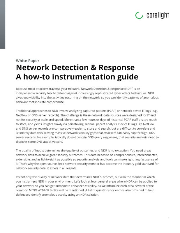 NTA/NDR Instrumentation Guide